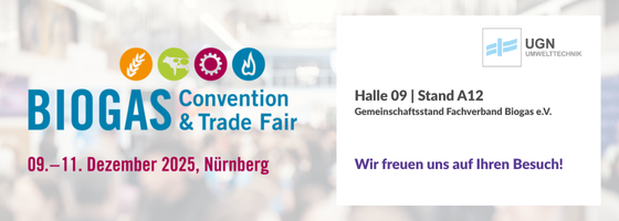 BIOGAS Convention & Trade Fair 2025 | Nürnberg - UGN-Umwelttechnik